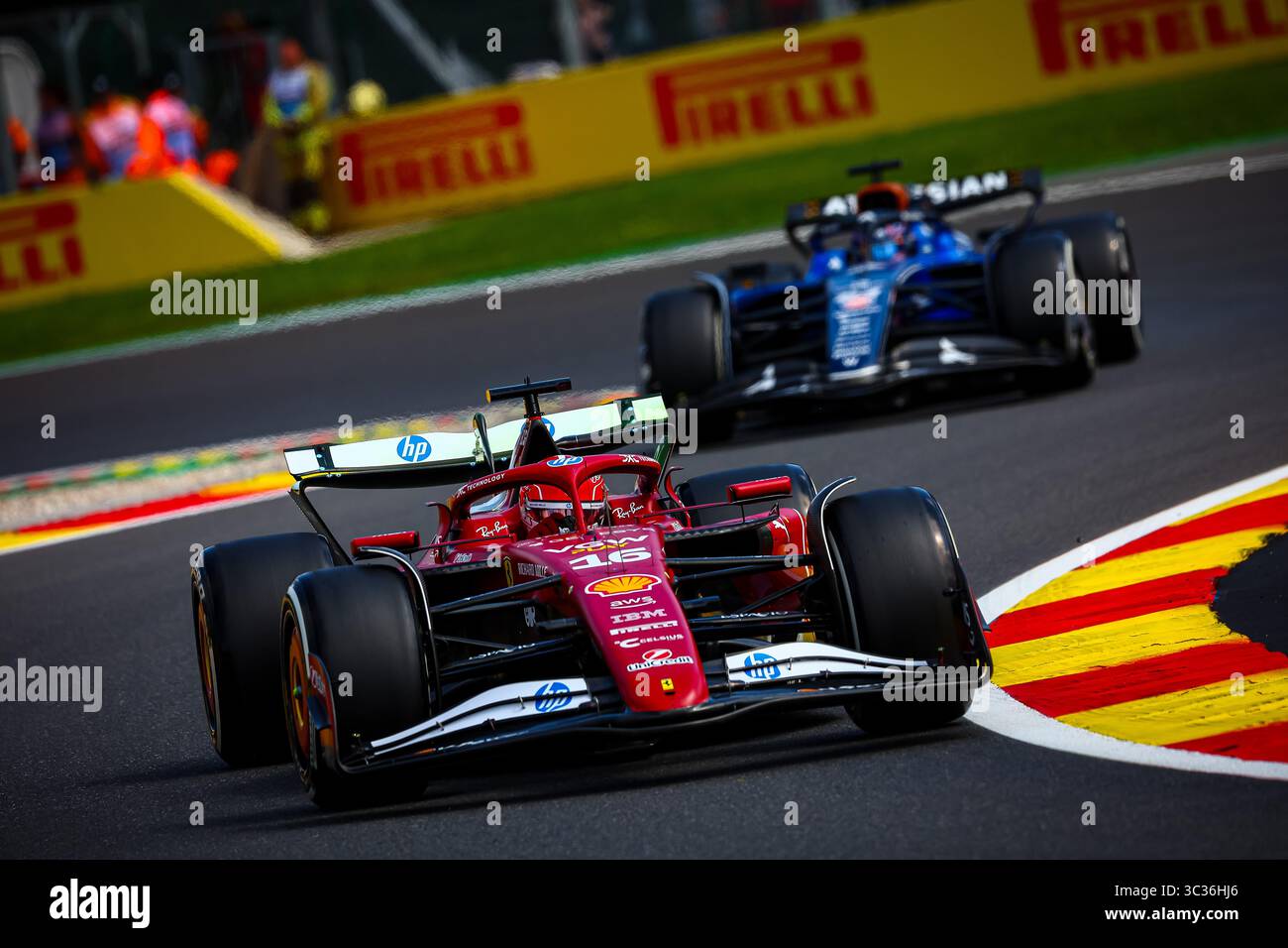 16 Charles Leclerc, (MON) Scuderia Ferrari SF25,, during the Belgian GP ...