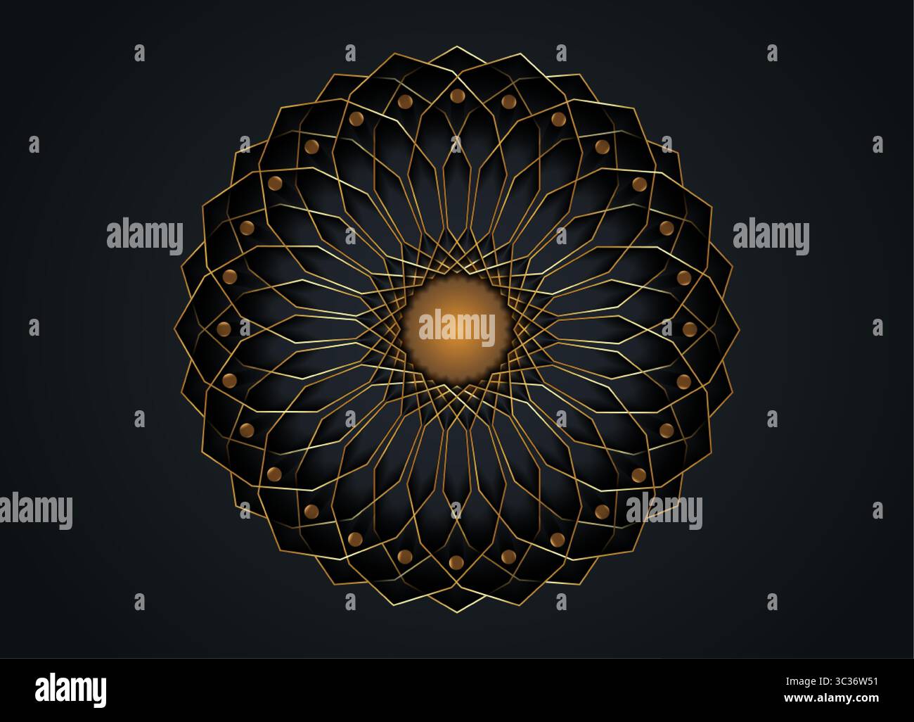 Geometric flower pattern in Stock Vector Images - Alamy