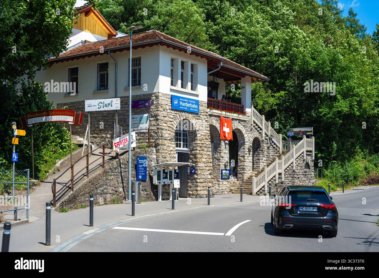 Interlaken, Switzerland - July 17, 2025: The Harderbahn is a mountain ...