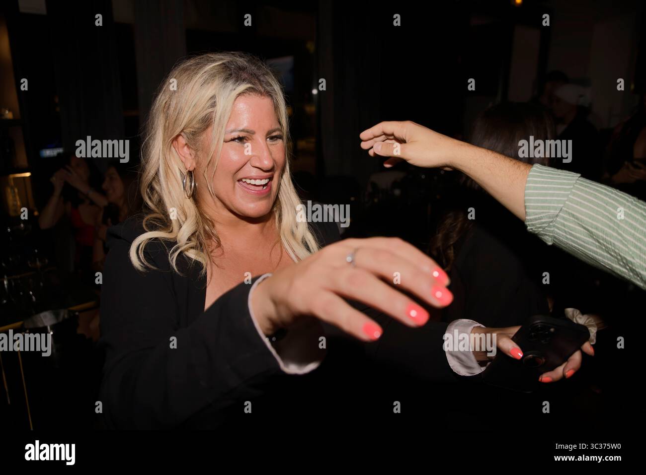 Paris, France. 25th July, 2025. Samia Kazitani' Birthday Party at the La Rose Bleue restaurant ...