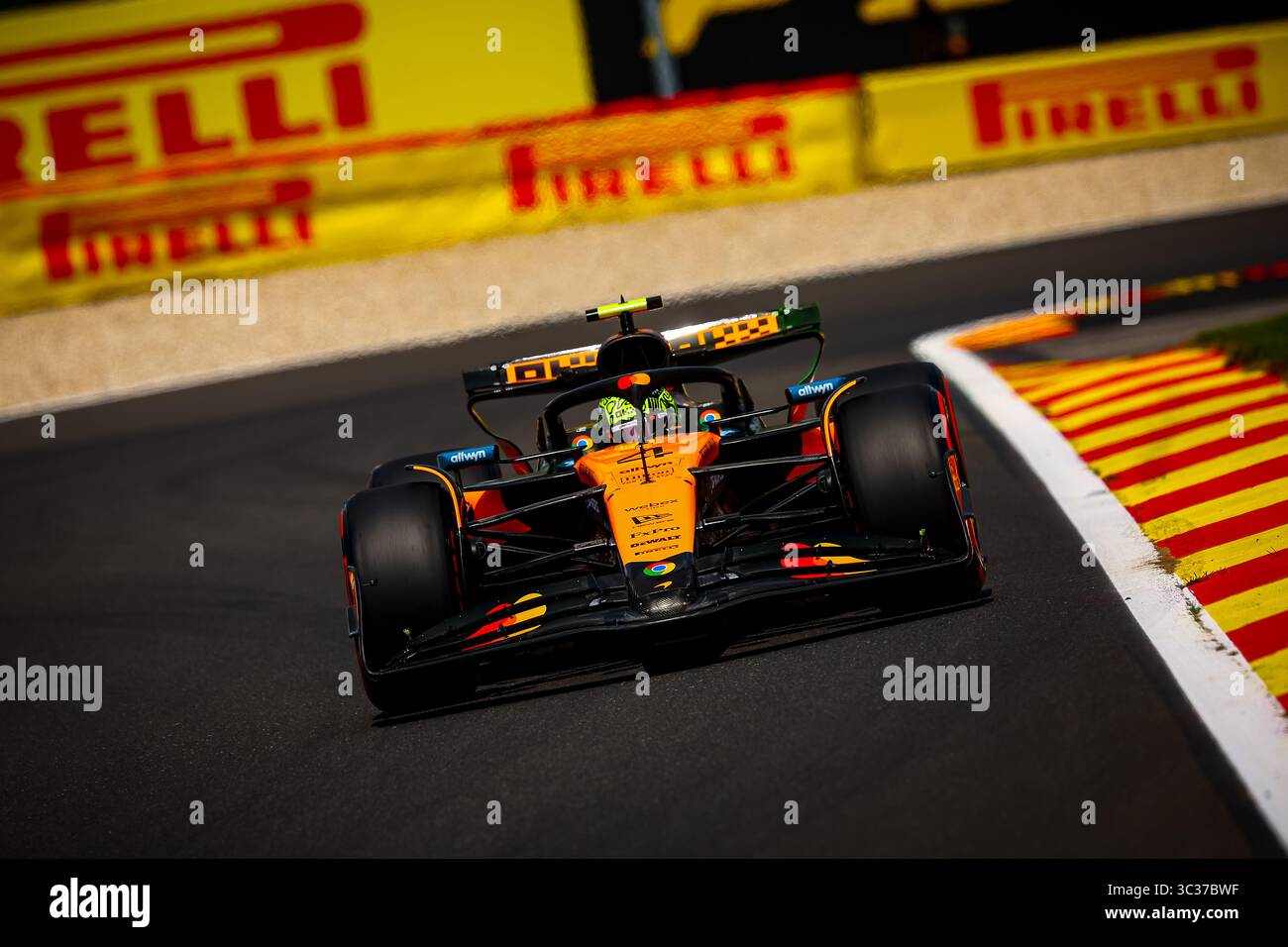 04 Lando Norris, (GRB) McLaren Mercedes MCL39, during the Belgian GP ...