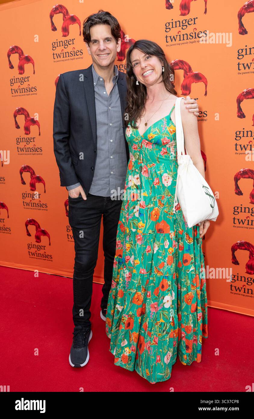 New York, USA. 24th July, 2025. Alex Timbers (L) attends opening night ...