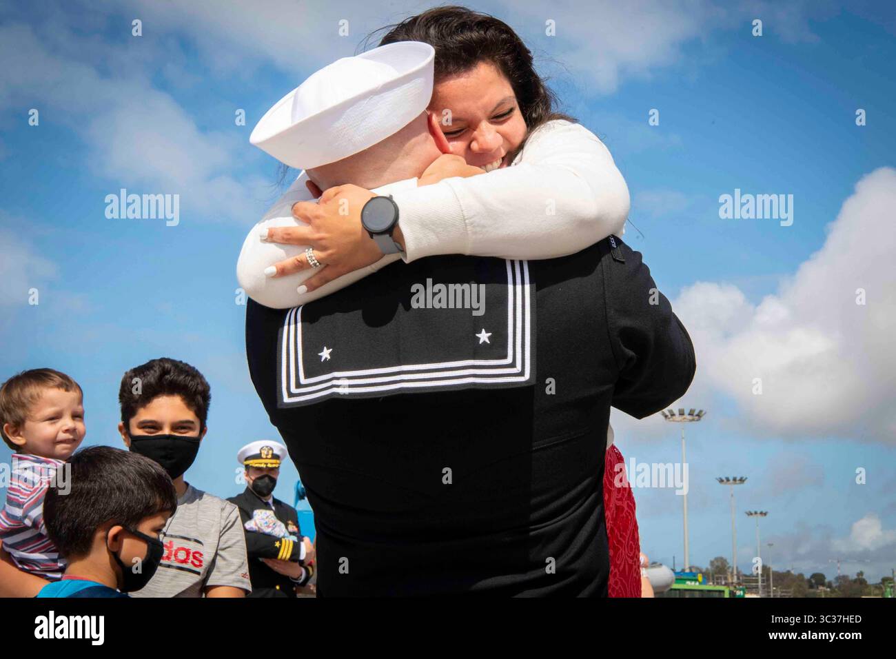 April 11, 2021 - Rota, Spain - MA1 Nicholas Murray, a Sailor aboard the ...