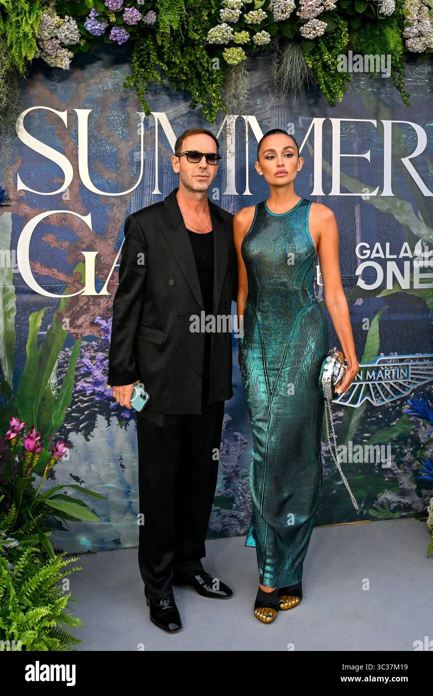 Charles Riva and guest attending the second edition of The Summer Gala ...