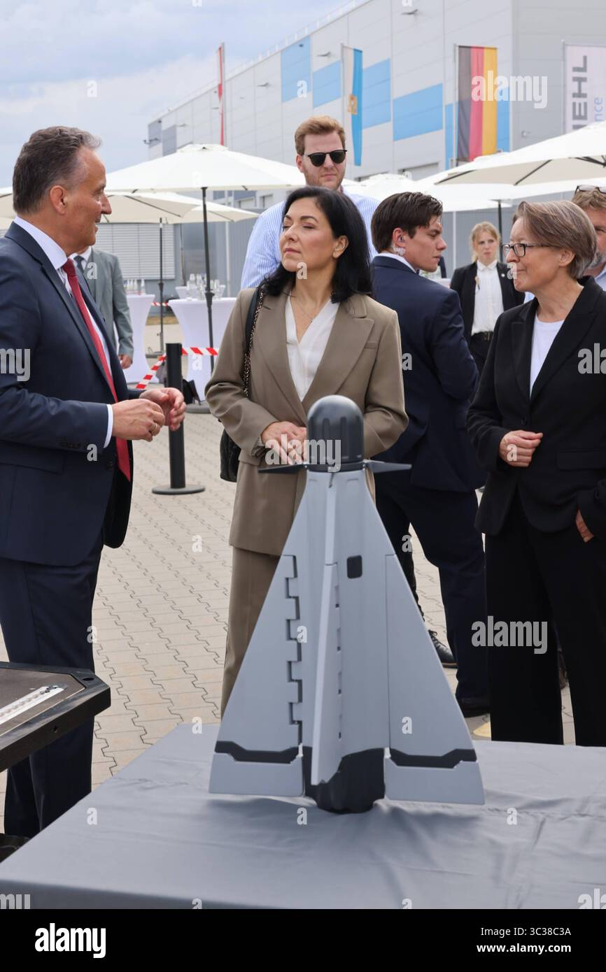 Reiche Betriebsbesuch Diehl Defence 25.07.2025, Germany, Bayern ...