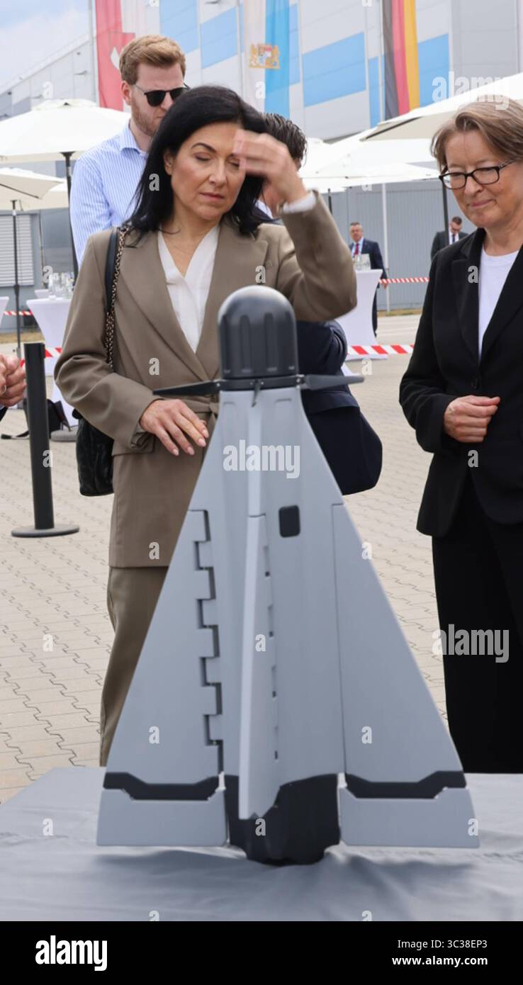 Reiche Betriebsbesuch Diehl Defence 25.07.2025, Germany, Bayern ...