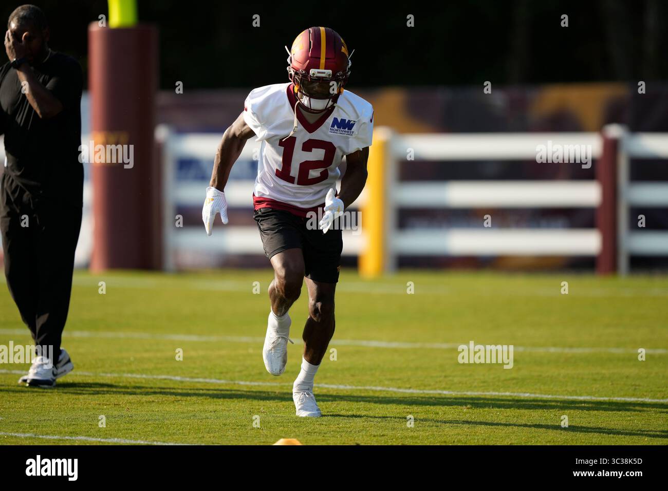 Washington Commanders wide receiver Michael Gallup (12) in action ...