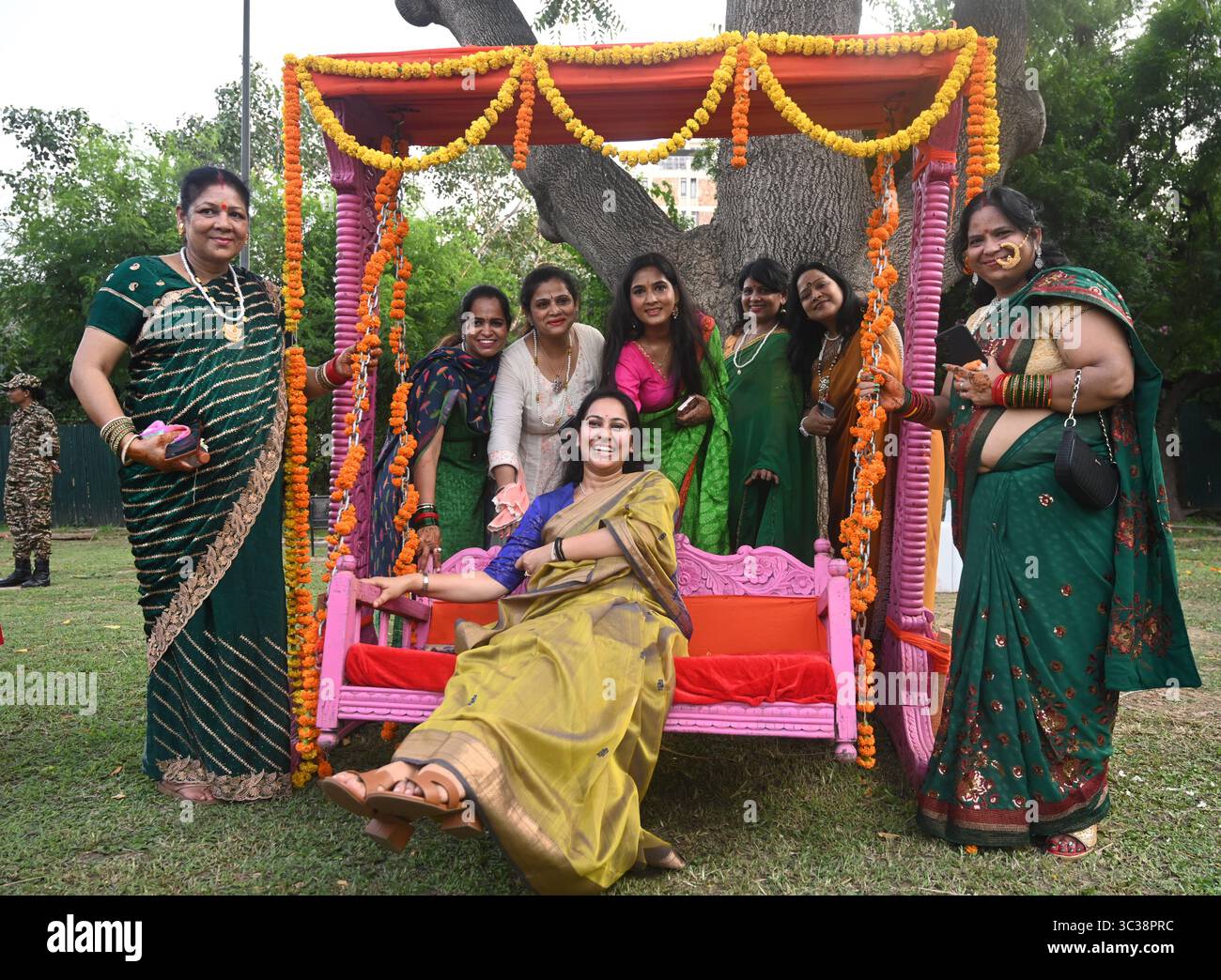 New Delhi, India. 24th July, 2025. NEW DELHI, INDIA - JULY 24: Women ...