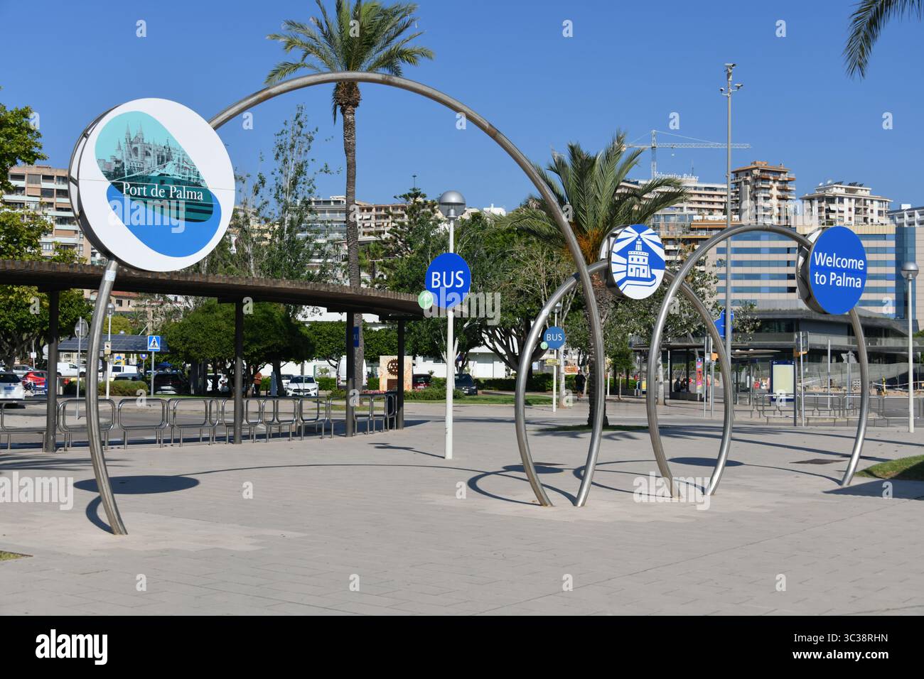 Welcome to Palma signs at Port de Palma Cruise Terminal Mallorca Spain ...