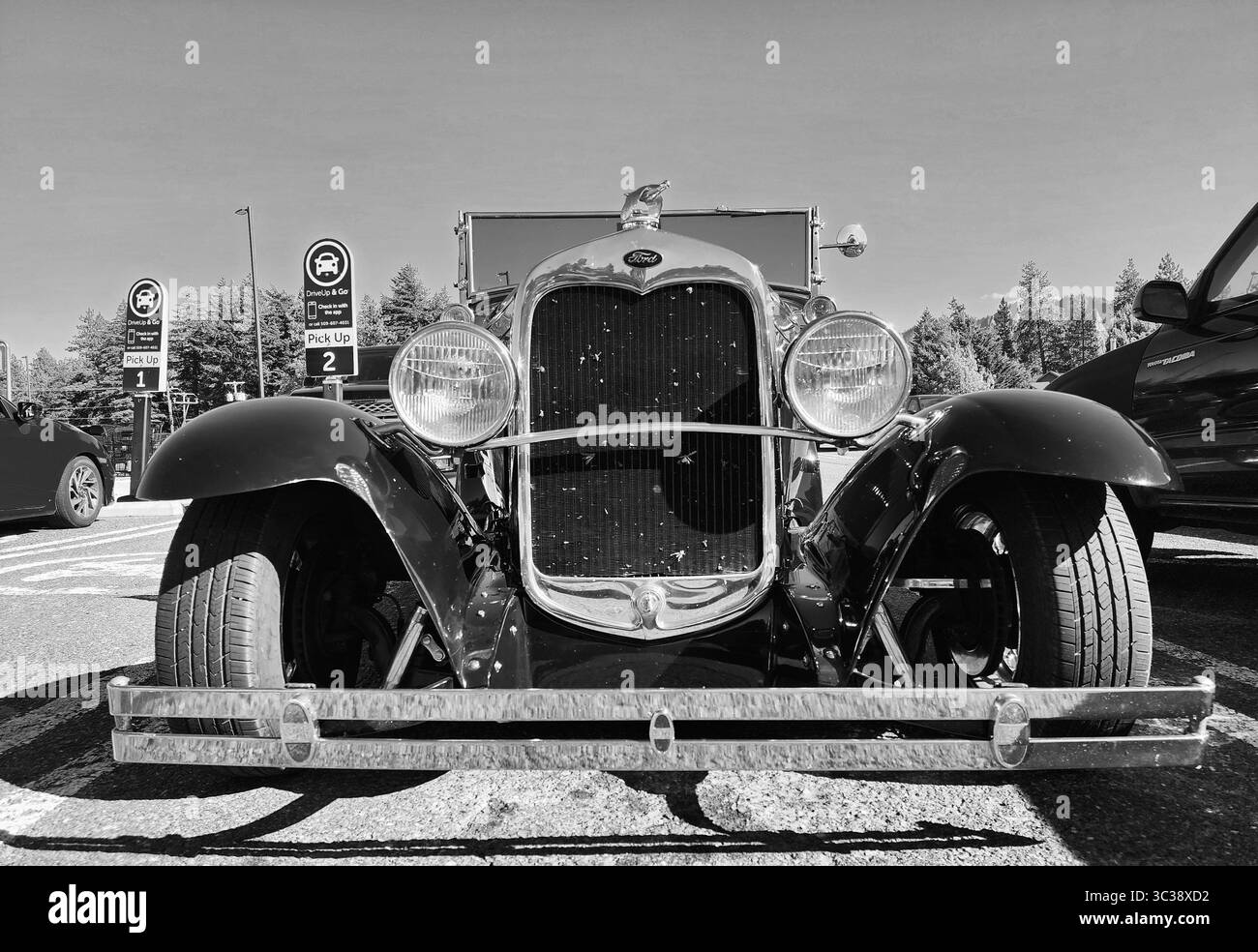 Seattle, WA, USA -July 4, 2024 : 1930 Ford Model A v8 Roadster blue ...
