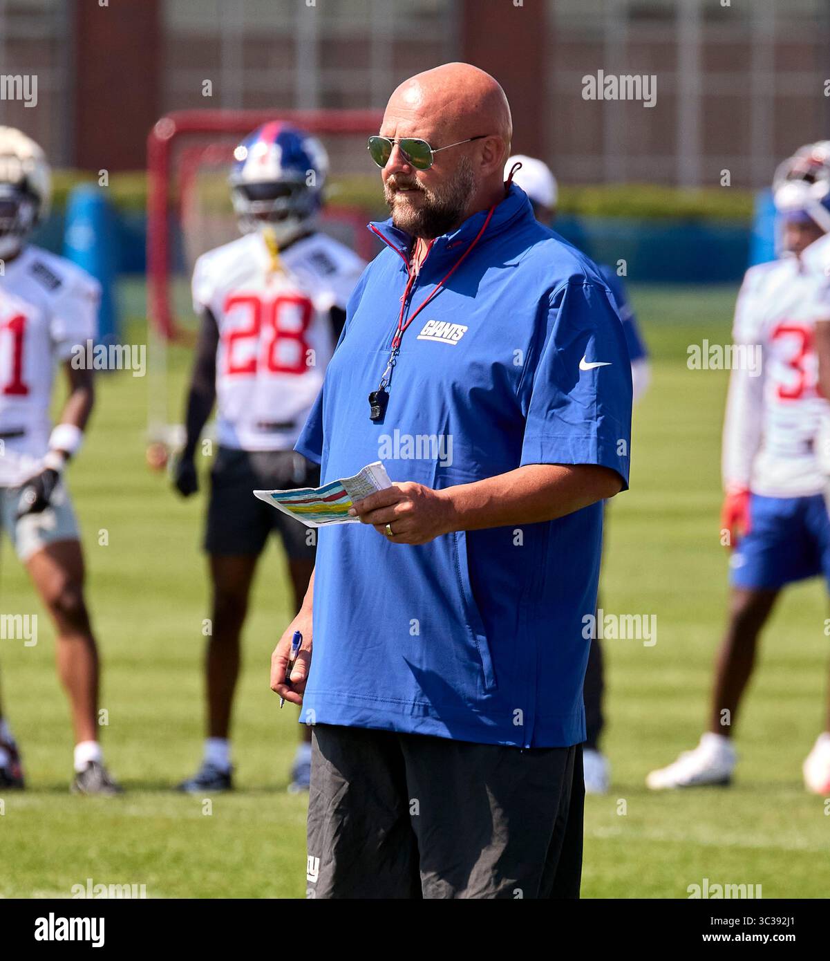 New York Giants head coach Brain Daboll during training camp at the ...