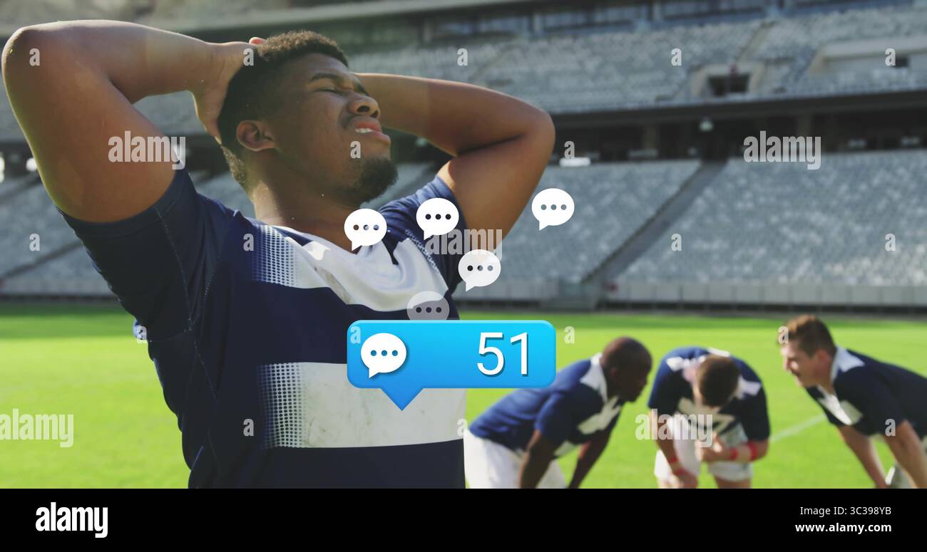 Rugby teammates standing on turf hi-res stock photography and images ...