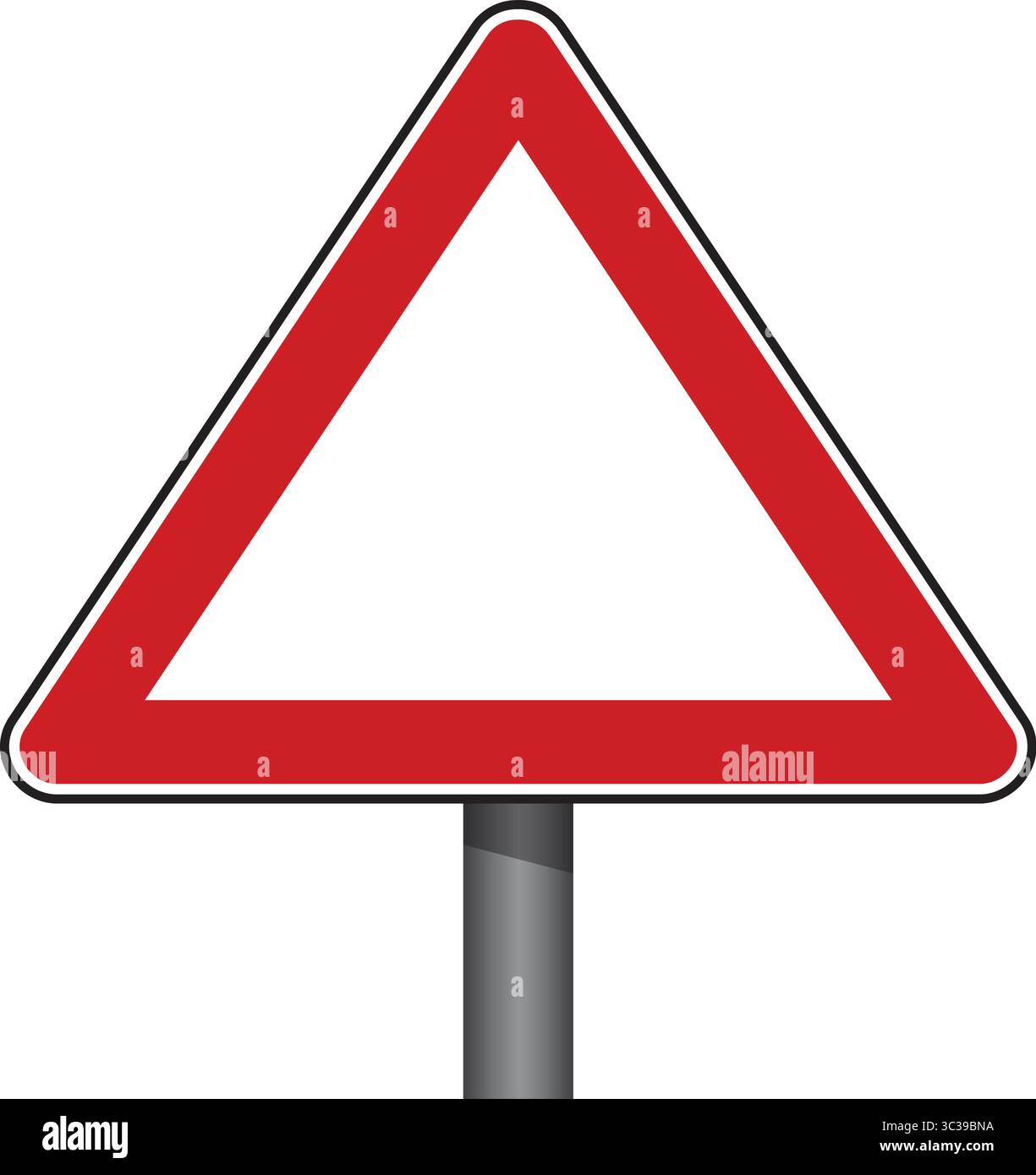 empty triangle traffic sign isolated vector illustration Stock Vector Image & Art - Alamy