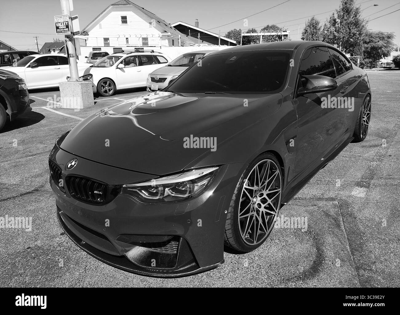 Seattle, WA, USA -July 19, 2024 : BMW F82 M4 Competition pink color ...