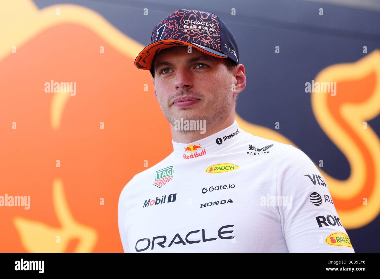 Red Bull driver Max Verstappen at Spa Francorchamps, Belgium. Picture ...