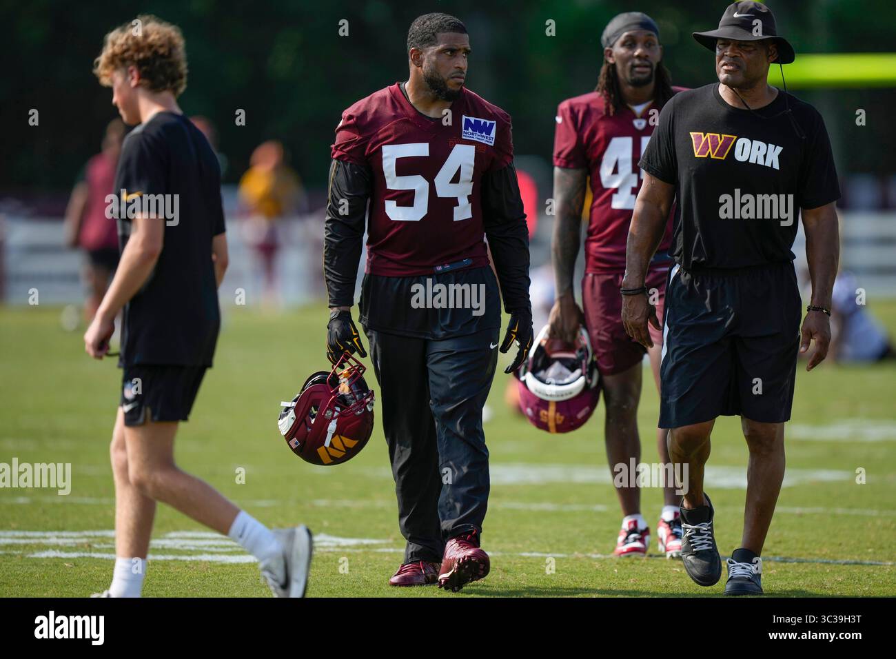 Washington Commanders linebacker Bobby Wagner (54) leaves after ...