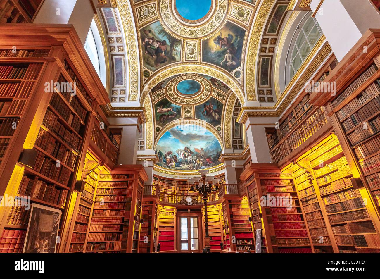 PARIS, FRANCE, JULY 22, 2025 : The library at the national assembly ...