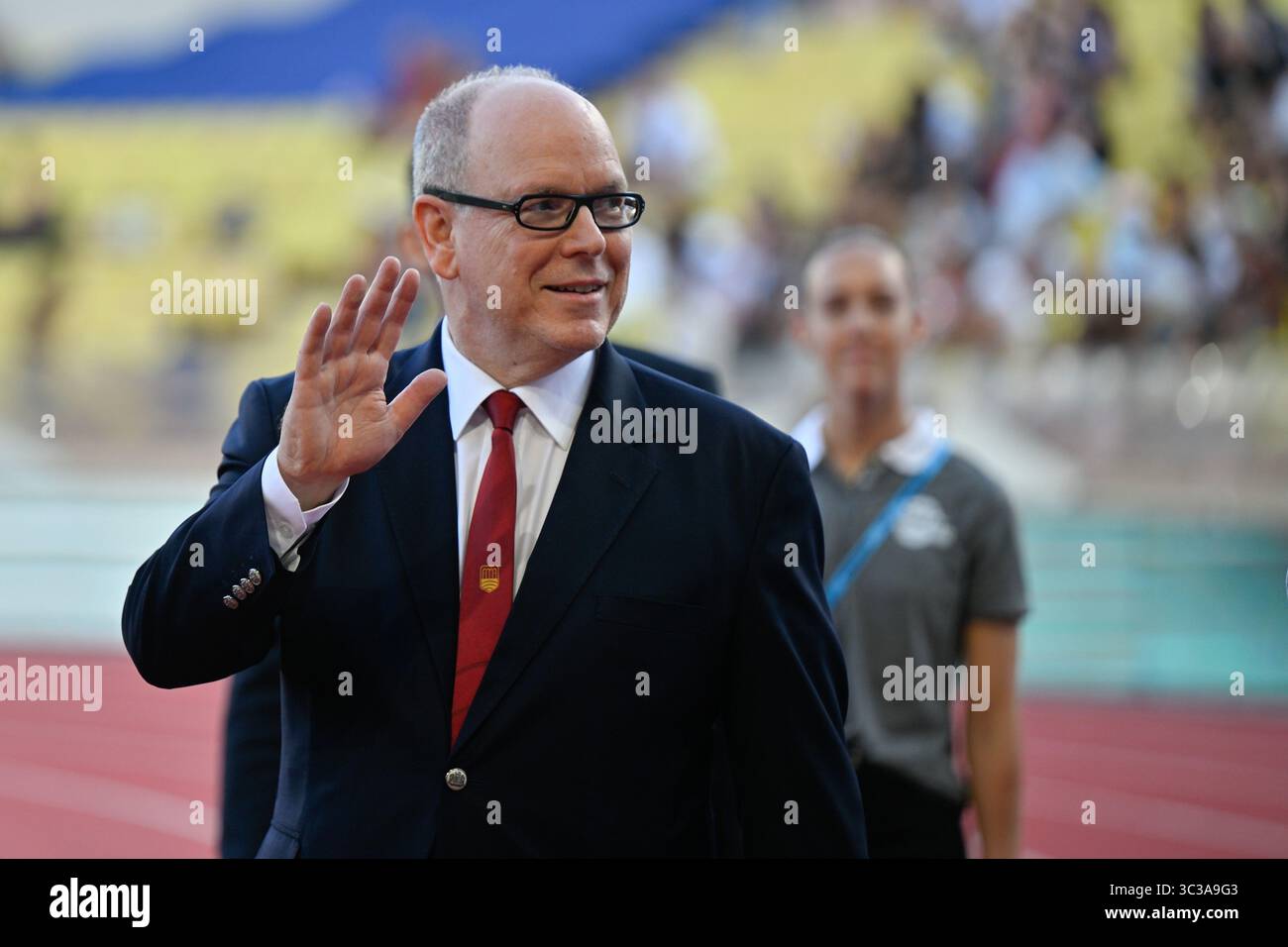 HSH Prince Albert II of Monaco during 2025 Wanda Diamond League ...