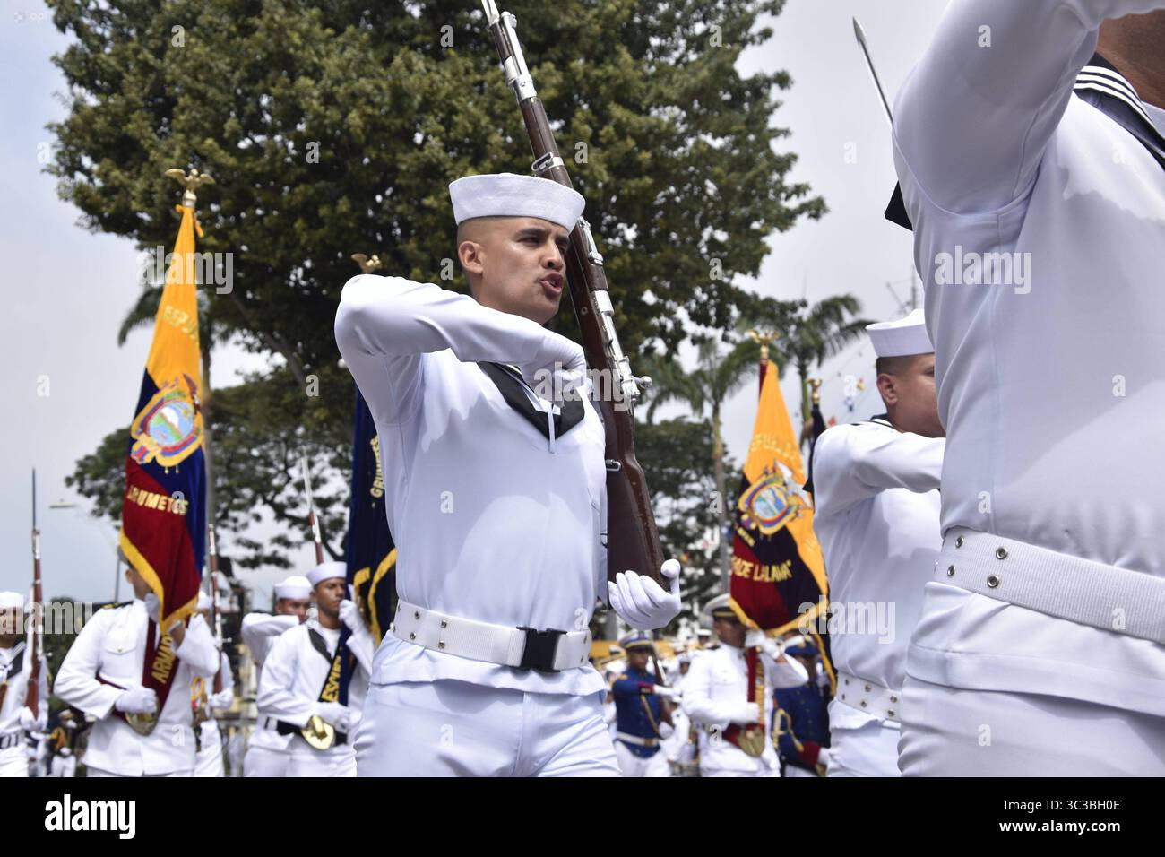 NAVAL PARADE Guayaquil, Friday, July 25, 2025 At the Jambeli Naval ...