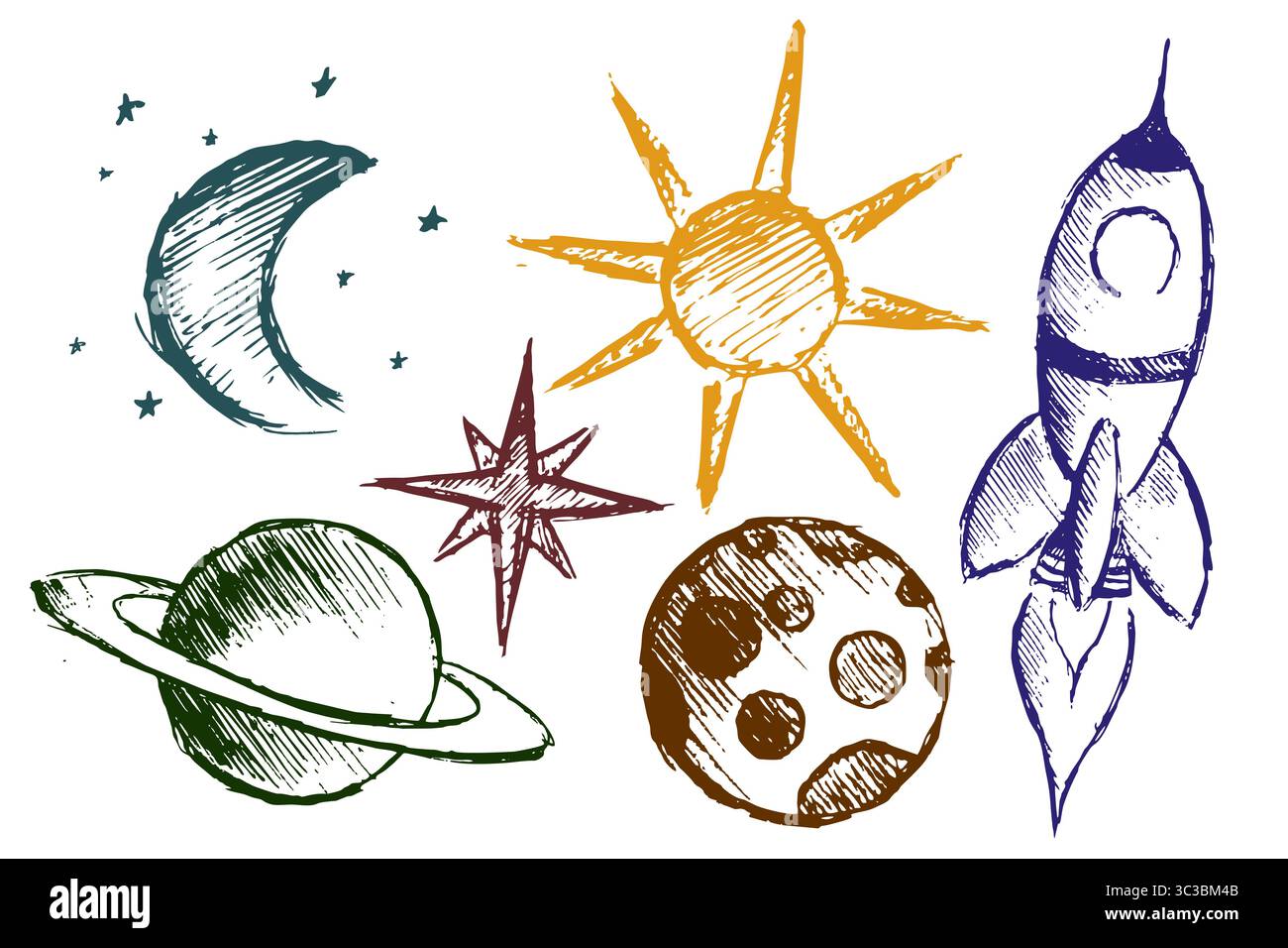Stellar objects Stock Vector Images - Alamy