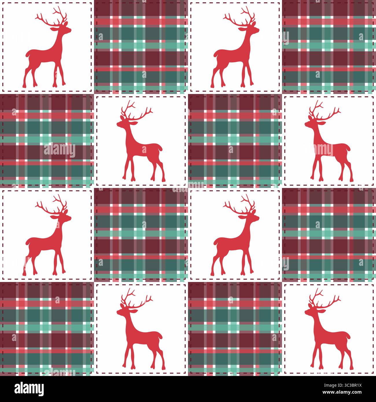Quilt pattern seamless check Stock Vector Images - Alamy