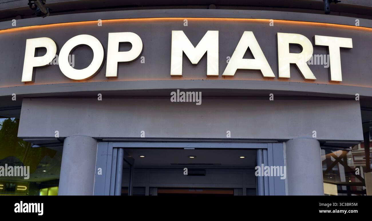 Manchester, UK, 25th July, 2025 Pop Mart, maker of the viral Labubu ...