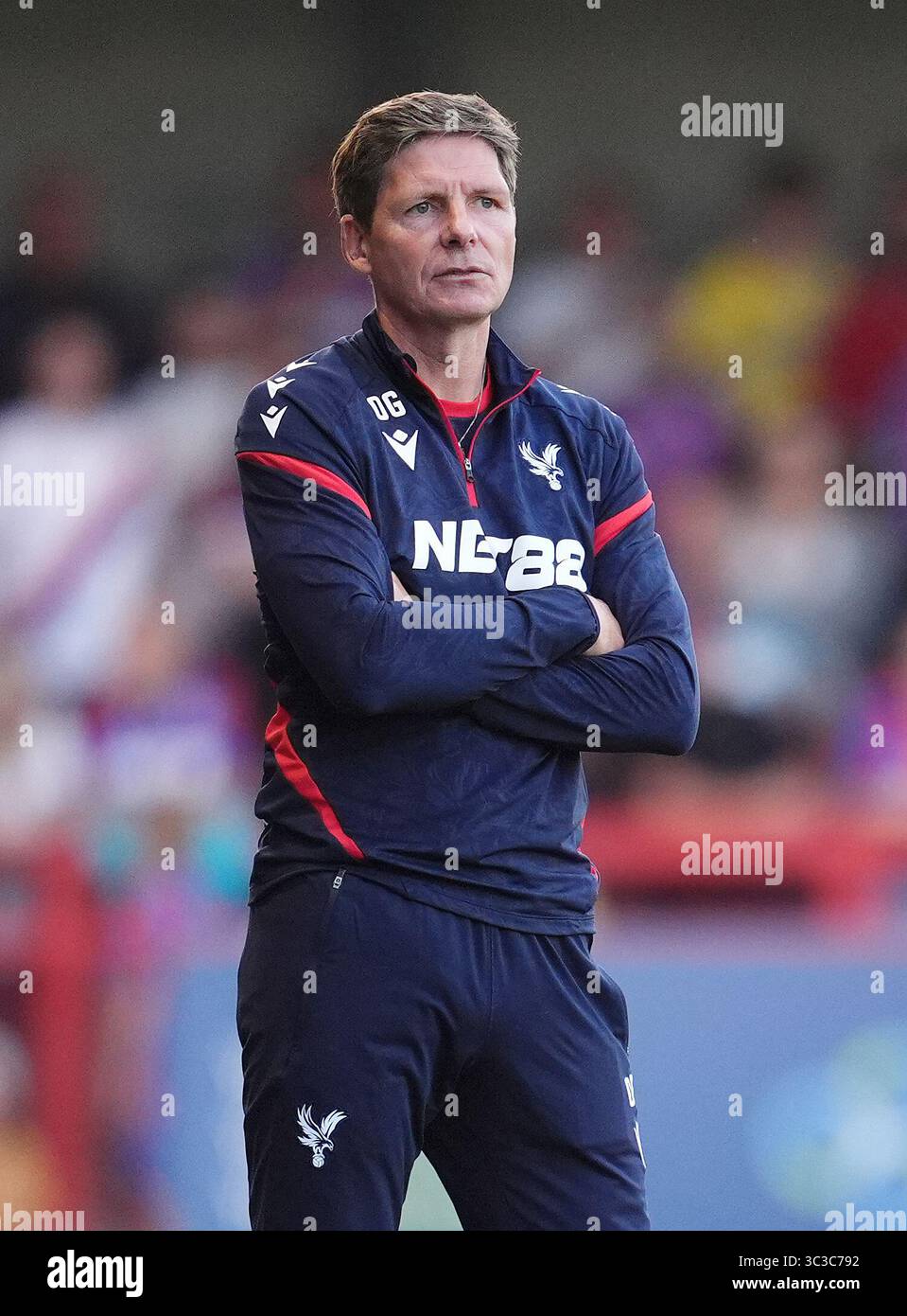 Crystal Palace manager Oliver Glasner during the pre-season friendly match at the Broadfield ...