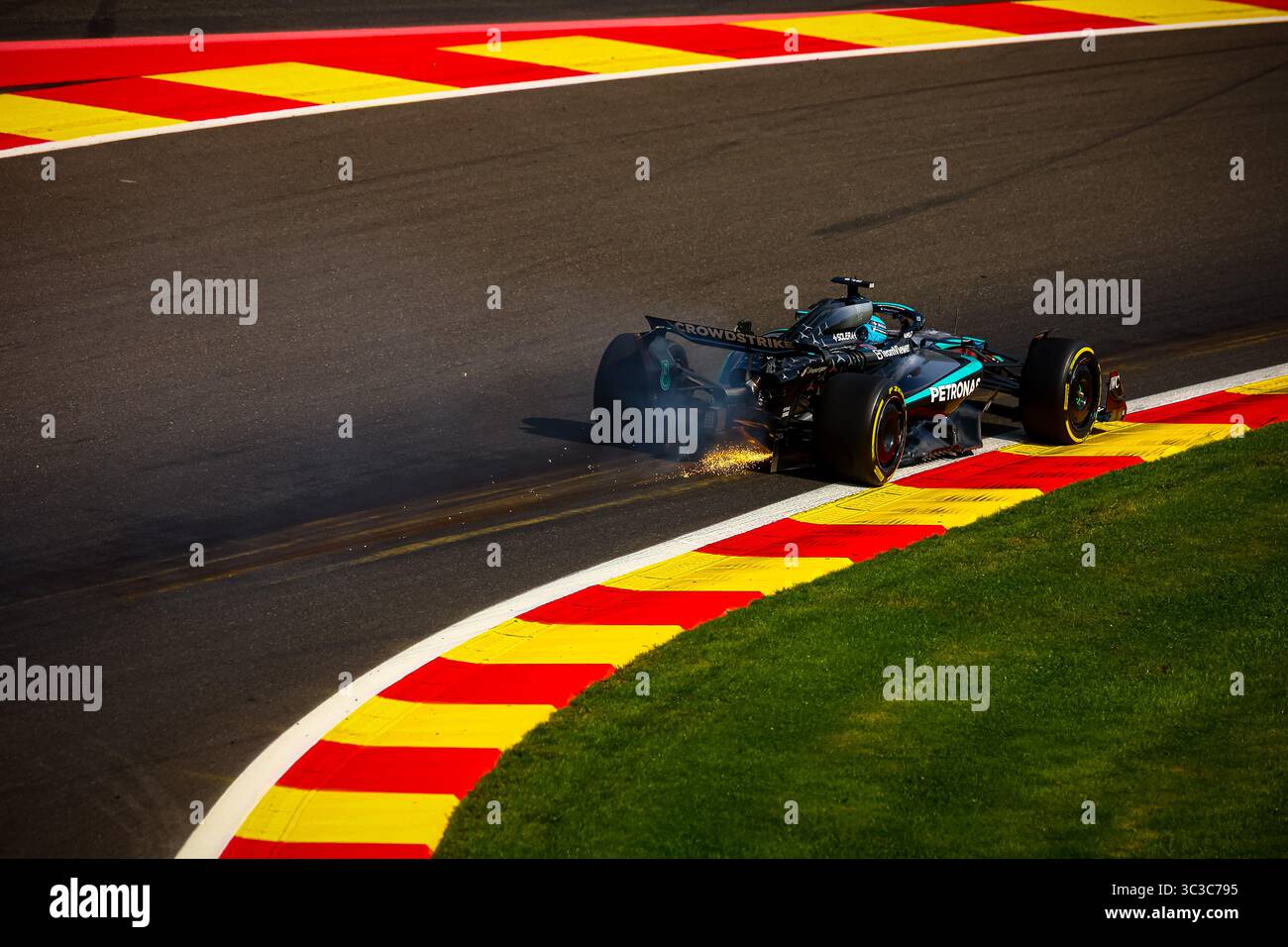 Belgium, Belgium. 25th July, 2025. 63 George Russell, (GRB) AMG ...