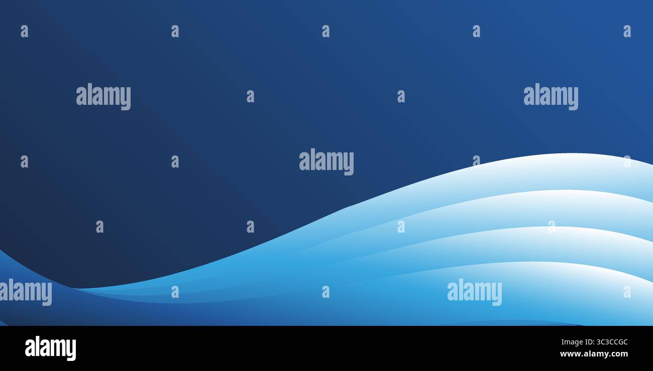 An elegant abstract background with a gradient of deep blue to lighter ...