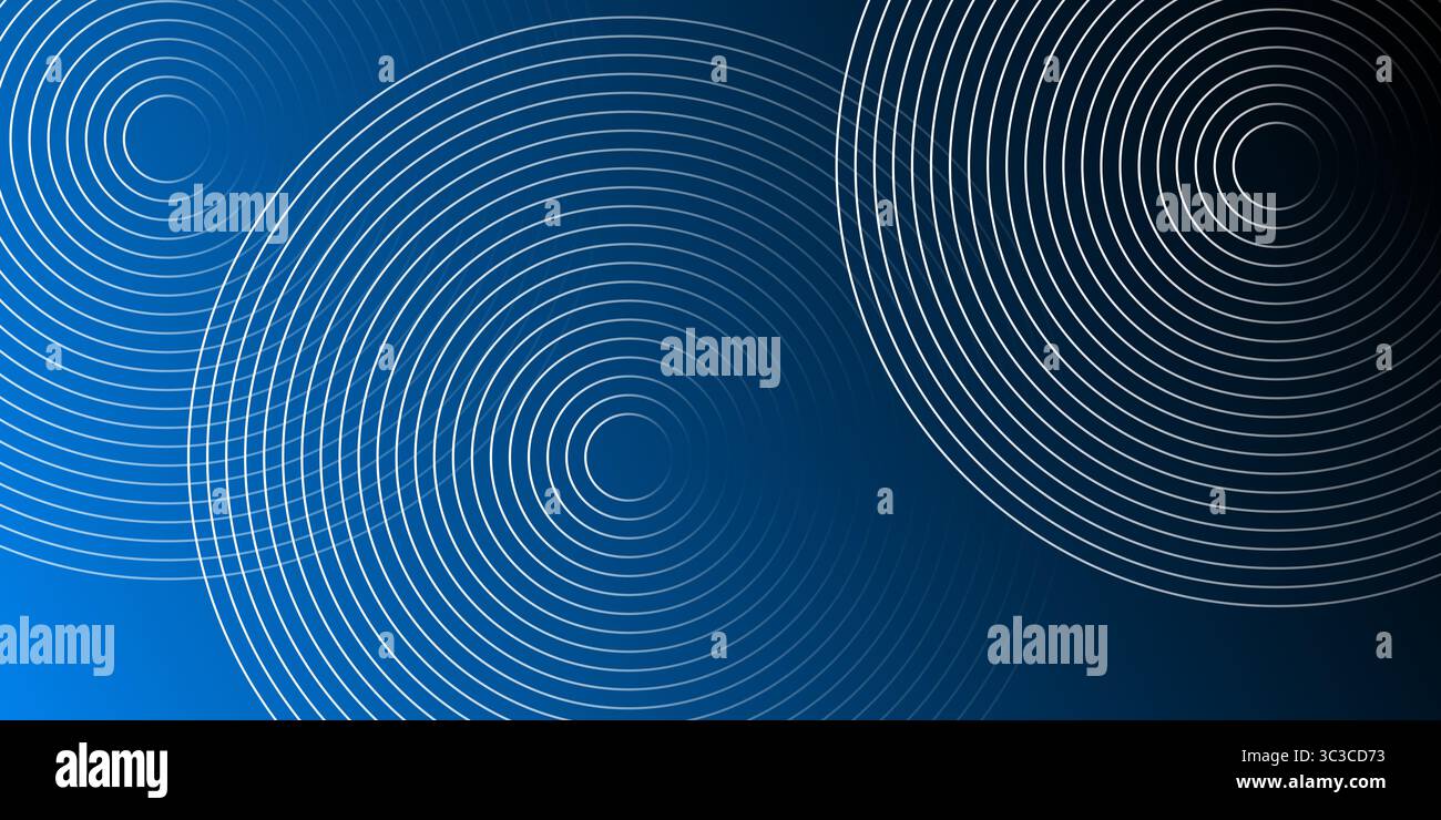 Dark Background with Layers of Large Concentric Lit Circles in White and Grey Creating a Dynamic ...