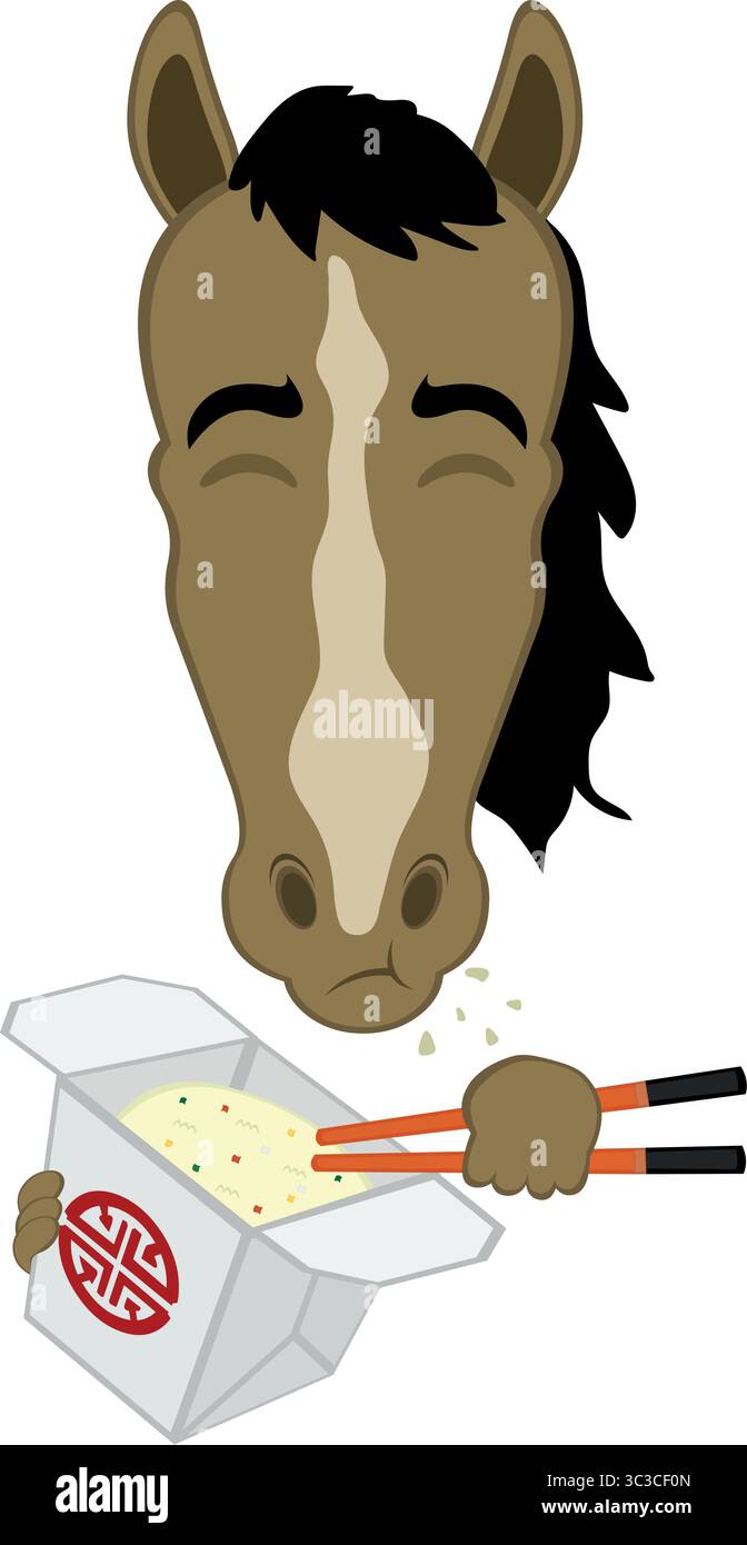 Rice wok face Stock Vector Images - Alamy