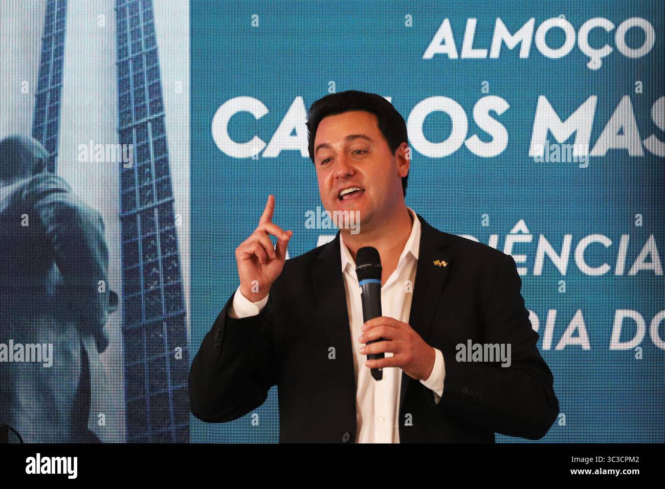 Carlos Massa Ratinho Júnior (PSD/PR), Governor of Paraná, during a ...