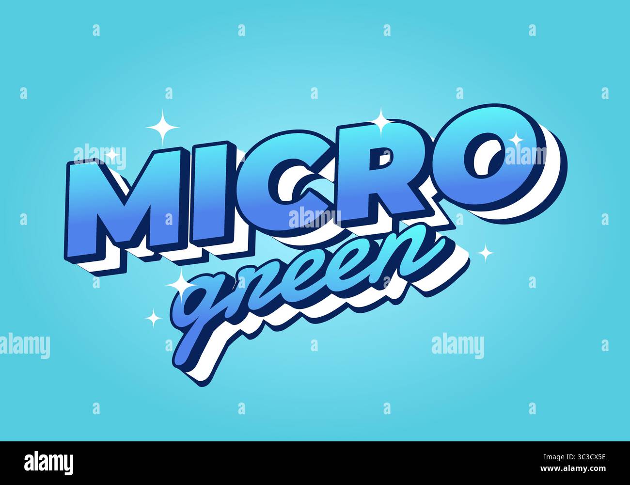A vibrant and playful graphic design featuring the words MICRO green in ...