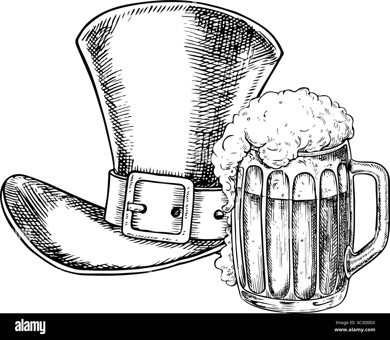 Patrick day background Black and White Stock Photos & Images - Alamy