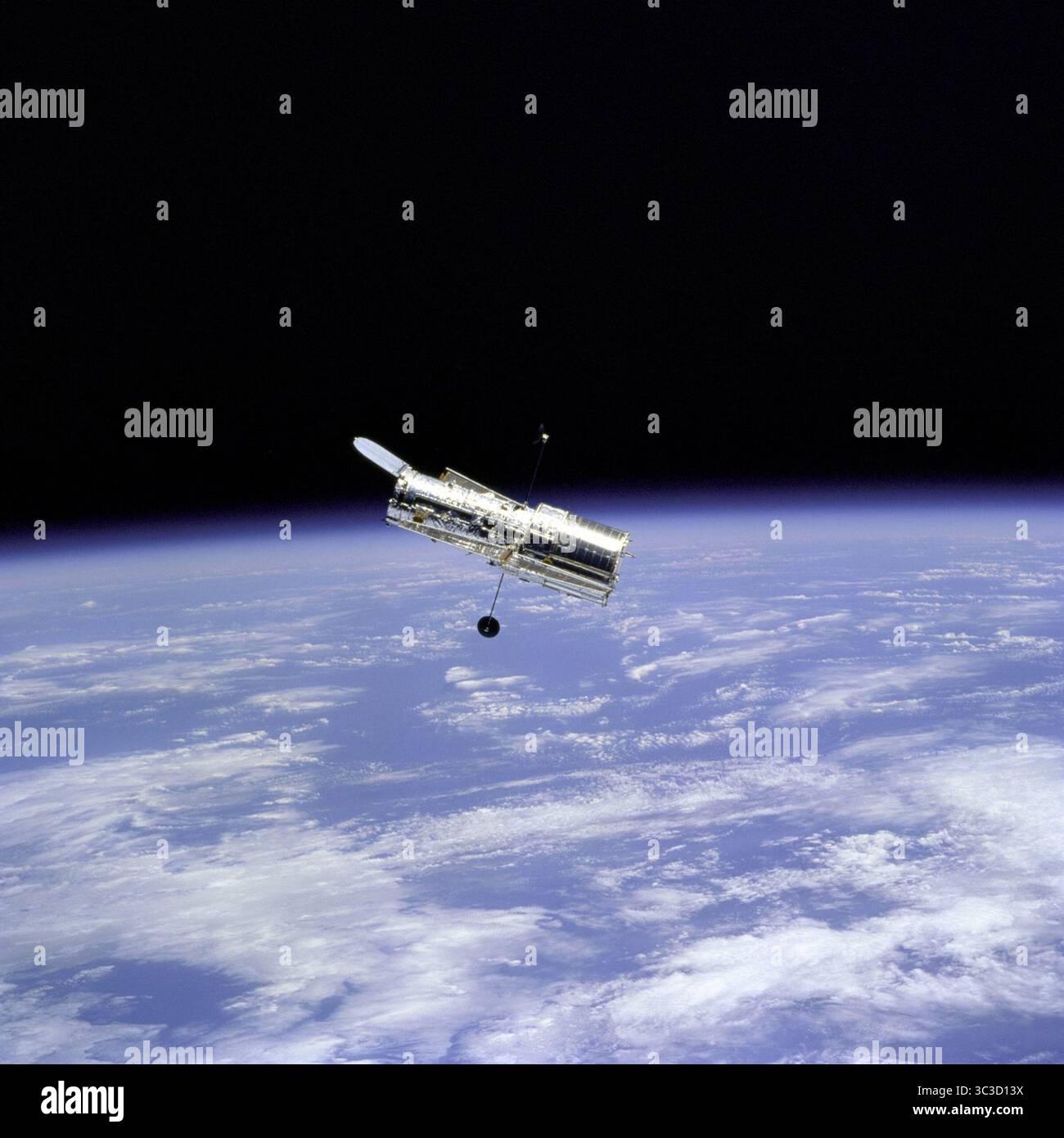The Hubble Space Telescope and Earth Limb as seen by the Space Shuttle ...