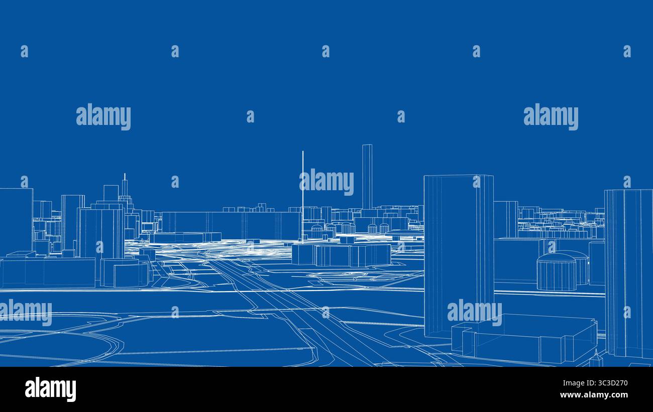 Digital innovation blueprint Stock Vector Images - Alamy