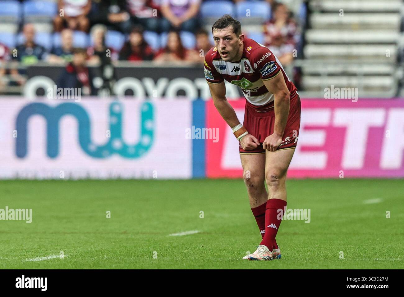 Jake Wardle of Wigan Warriors during the Betfred Super League round 20 match Wigan Warriors vs ...