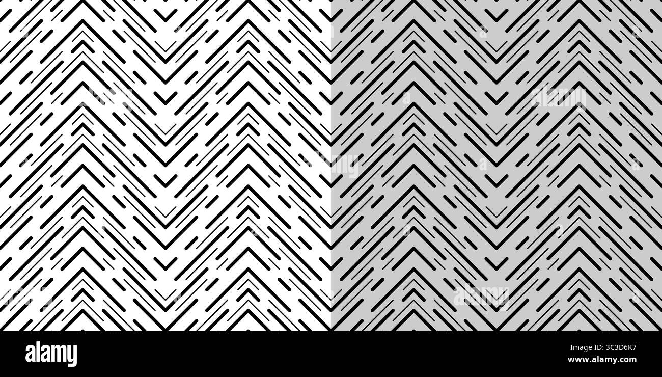 Monochrome seamless pattern of diagonal zigzag lines. Black diagonal ...