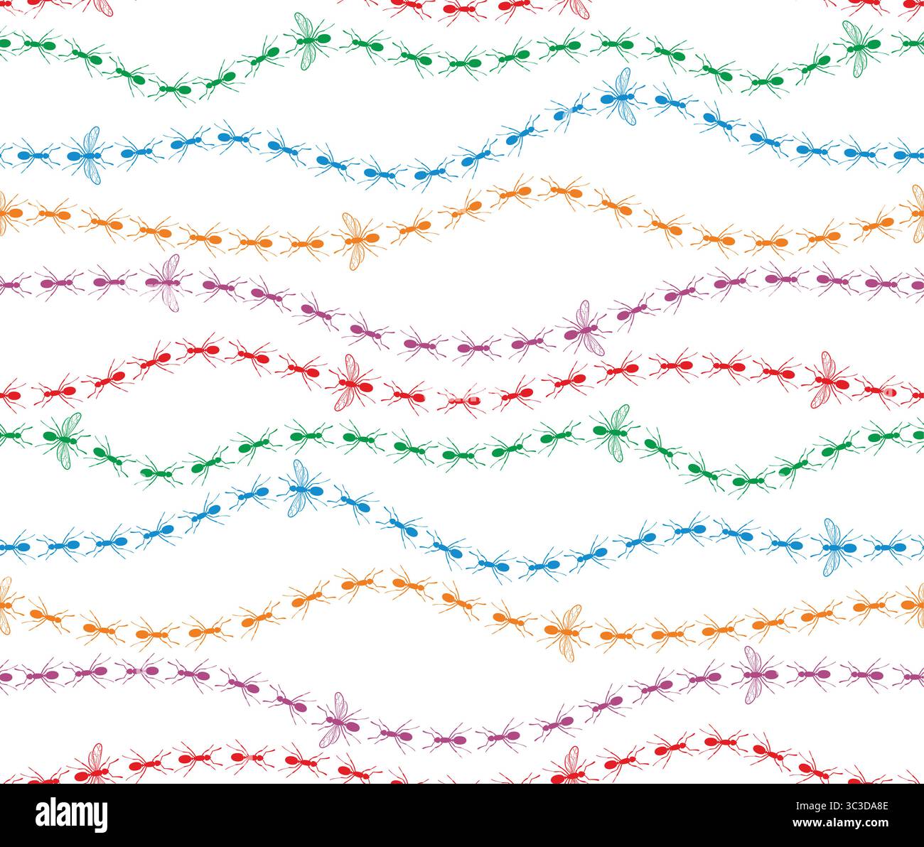 A seamless background with colonies of ants Stock Vector Image & Art ...