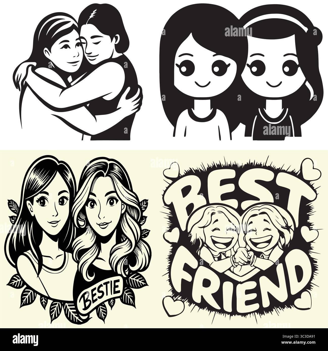 Best friend heart Cut Out Stock Images & Pictures - Alamy