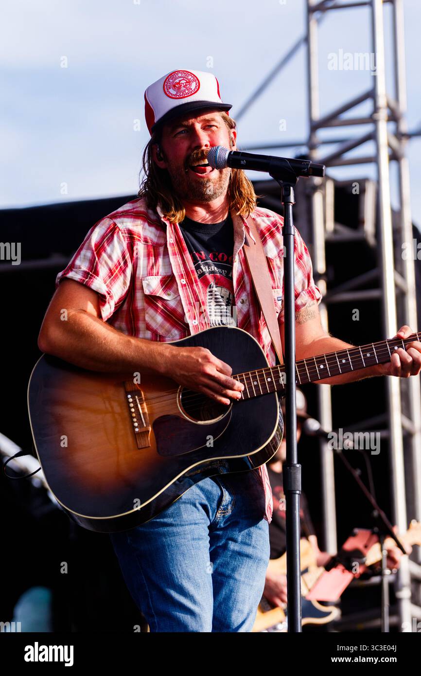 July 24, 2025, Edmonton, Alberta, Canada: Drew Gregory performs at K ...