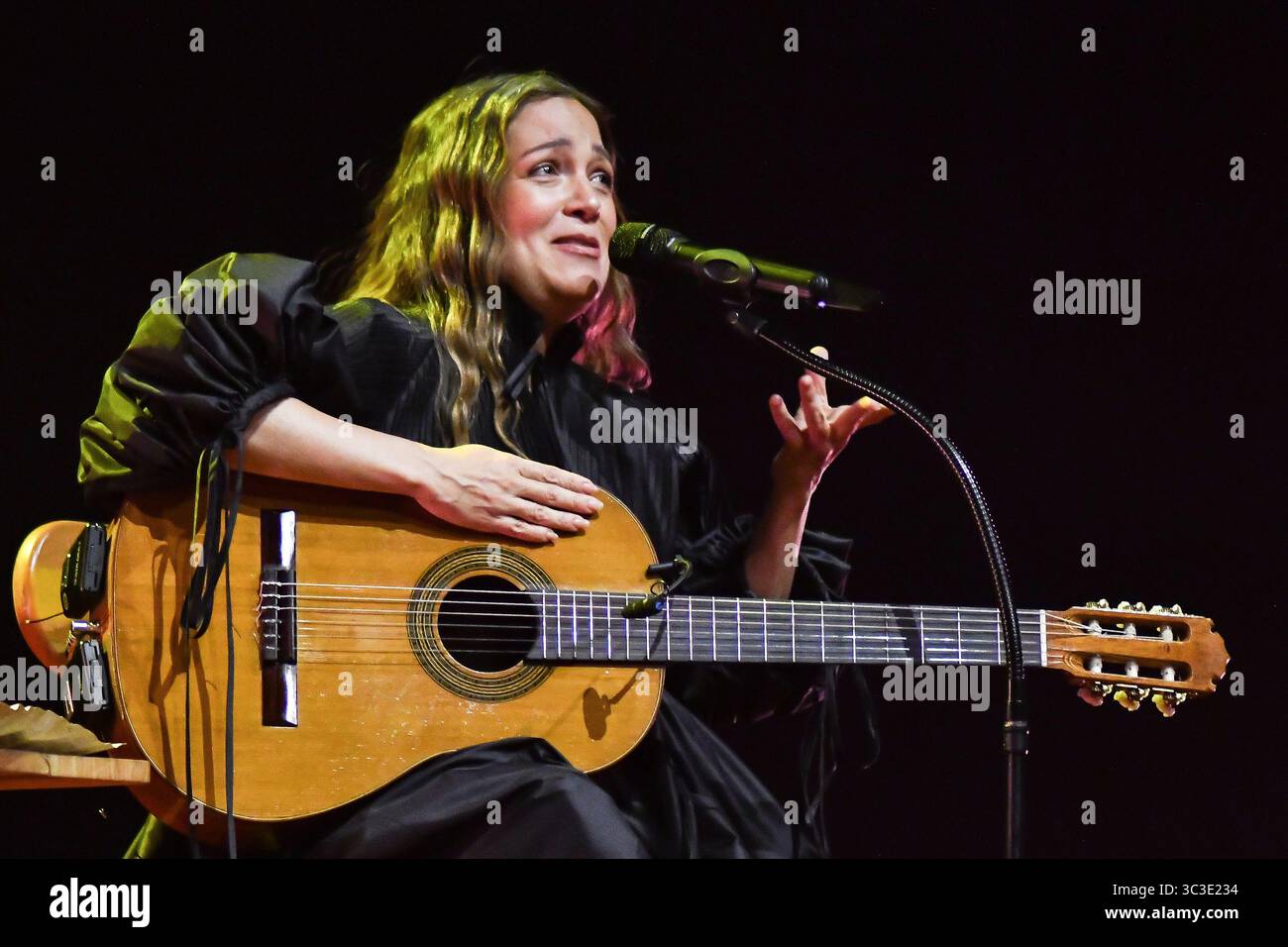 Mexican singer Natalia Lafourcade performs during the concert at the ...