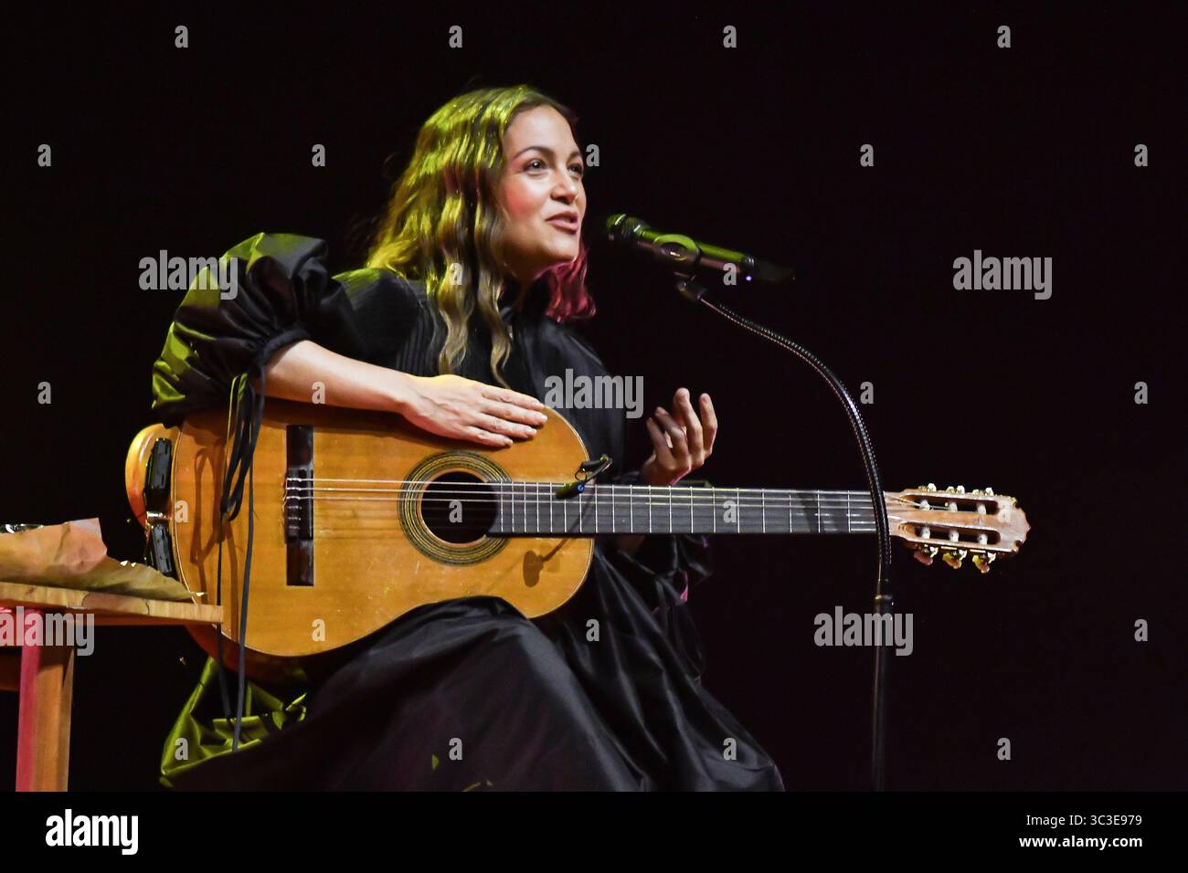 Mexican singer Natalia Lafourcade performs during the concert at the ...