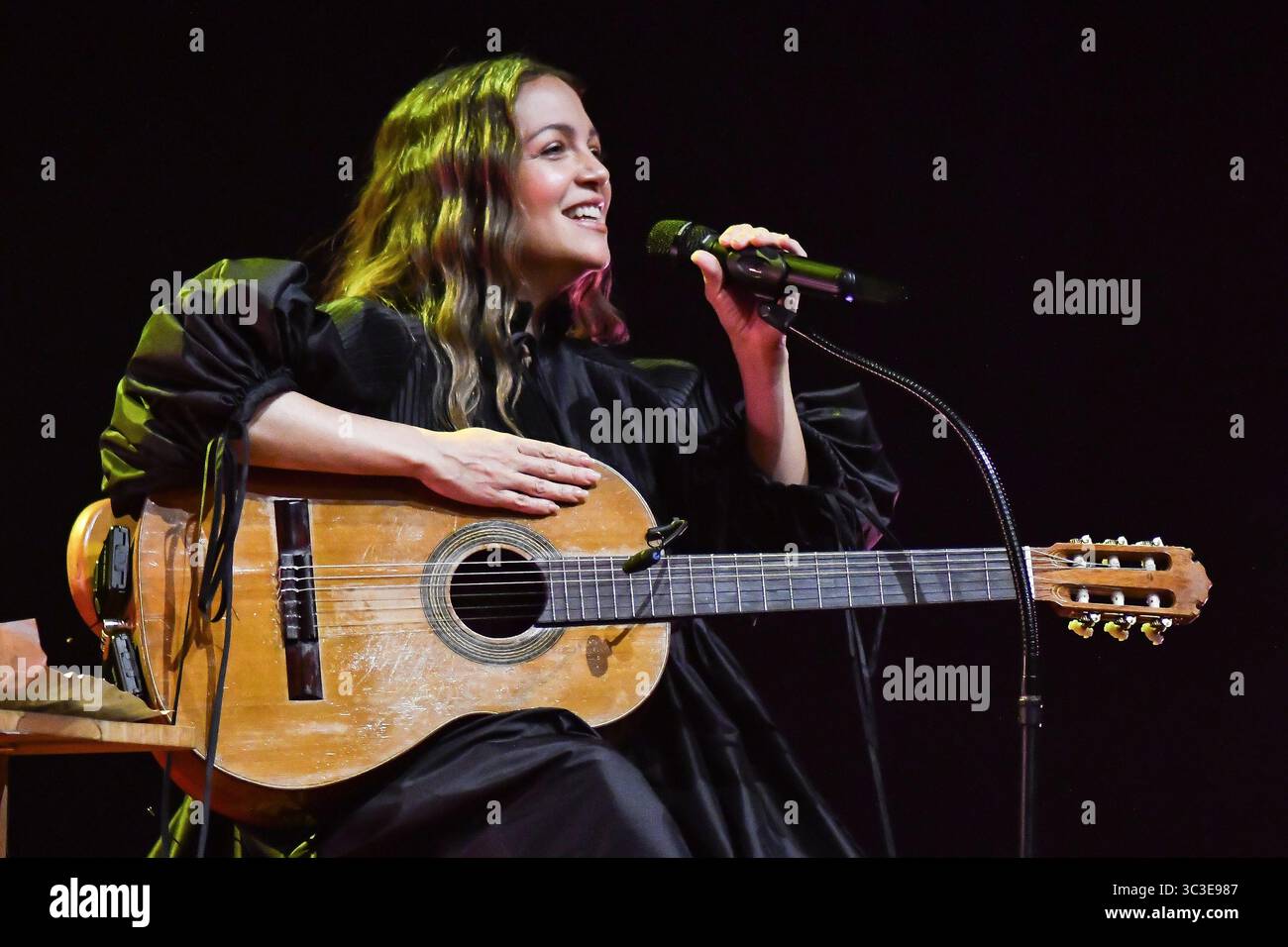 Mexican singer Natalia Lafourcade performs during the concert at the ...