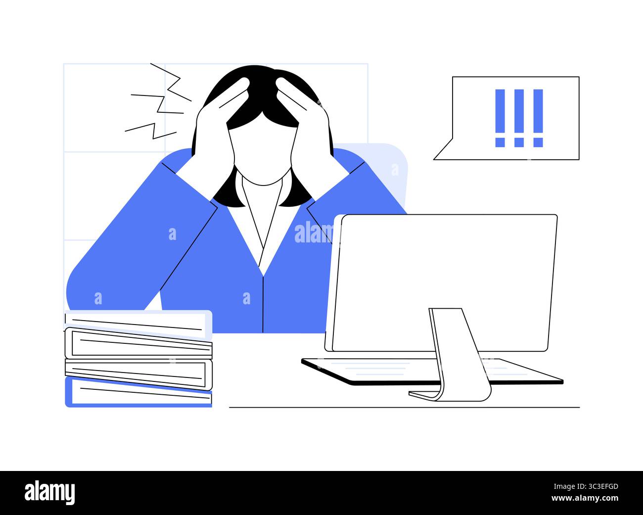 Stress isolated cartoon vector illustrations Stock Vector Image & Art ...