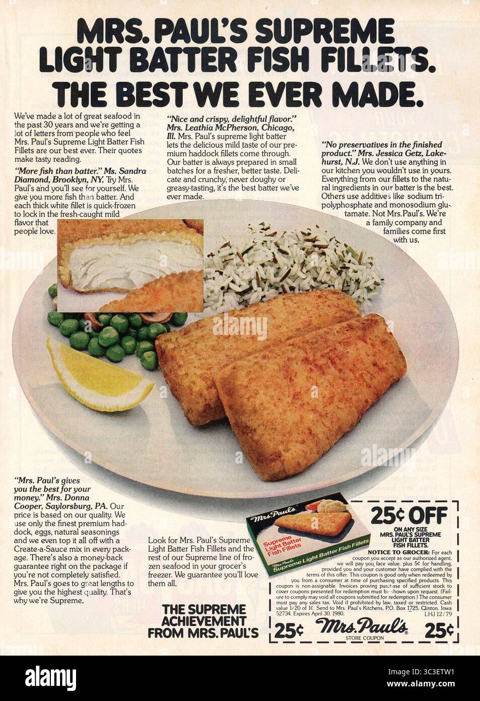 Vintage "Ladies' Home Journal" December 1979 magazine issue advert, USA ...
