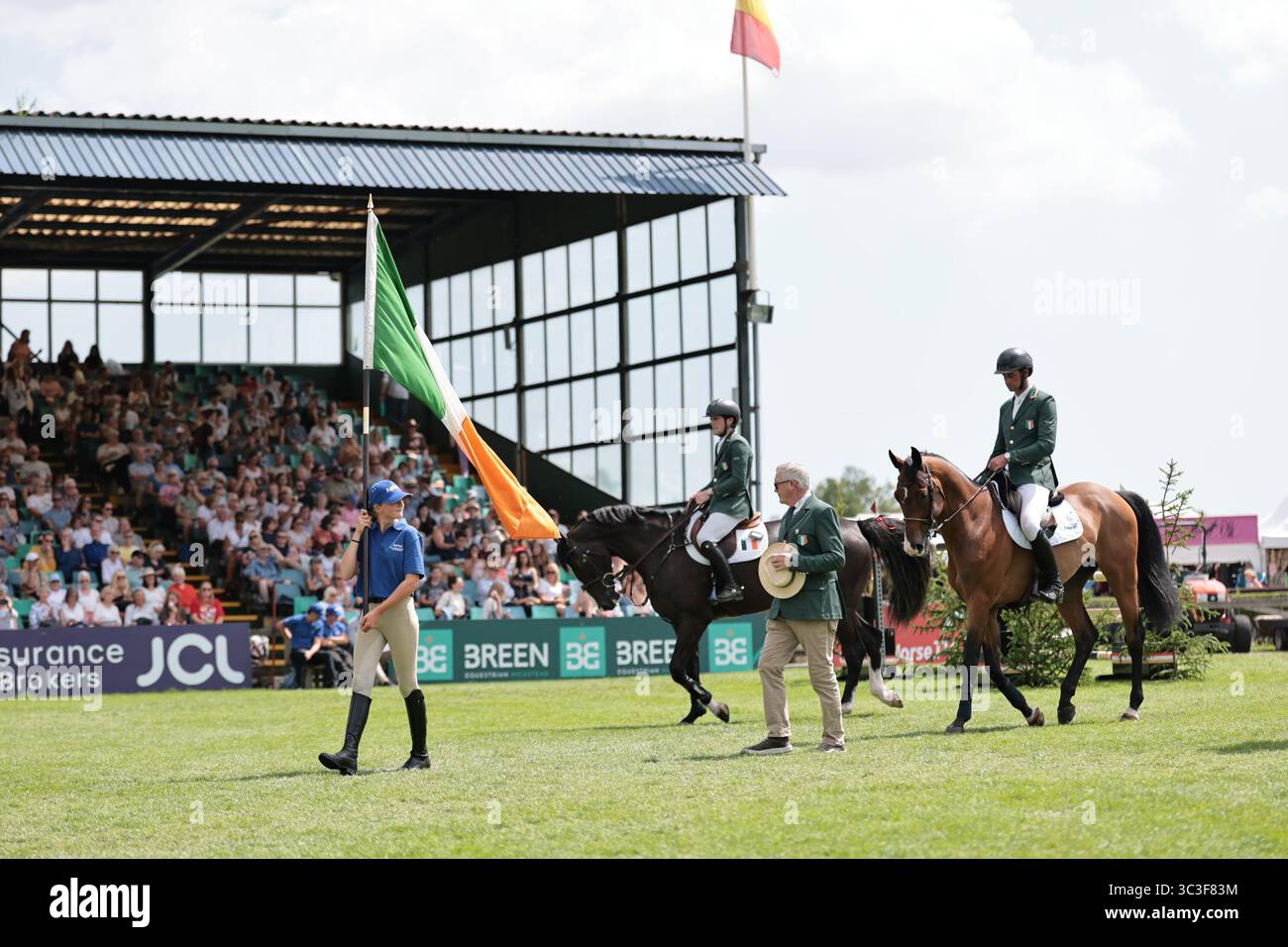 Team Ireland during the opening parade of the Agria Nations Cup Of Great Britain at the Agria ...