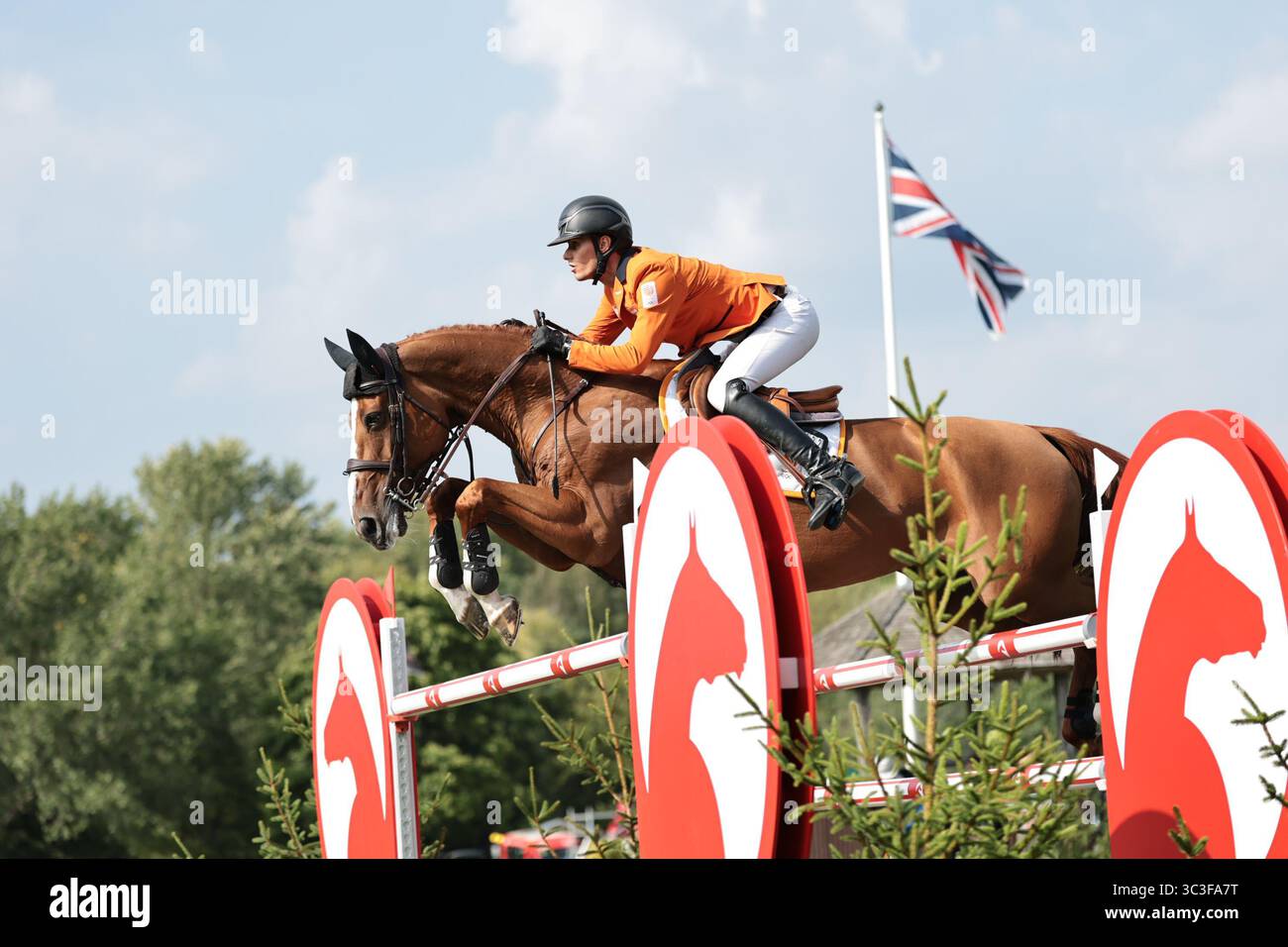 Lars Kersten of Netherlands riding Dancing Queen during the second ...