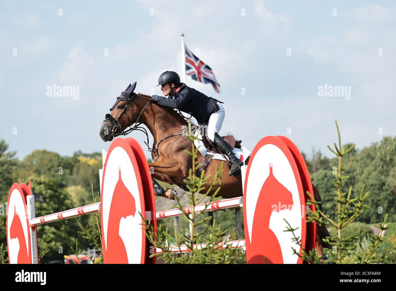 Emeric George of France riding Dune Du Ru during the second round of ...
