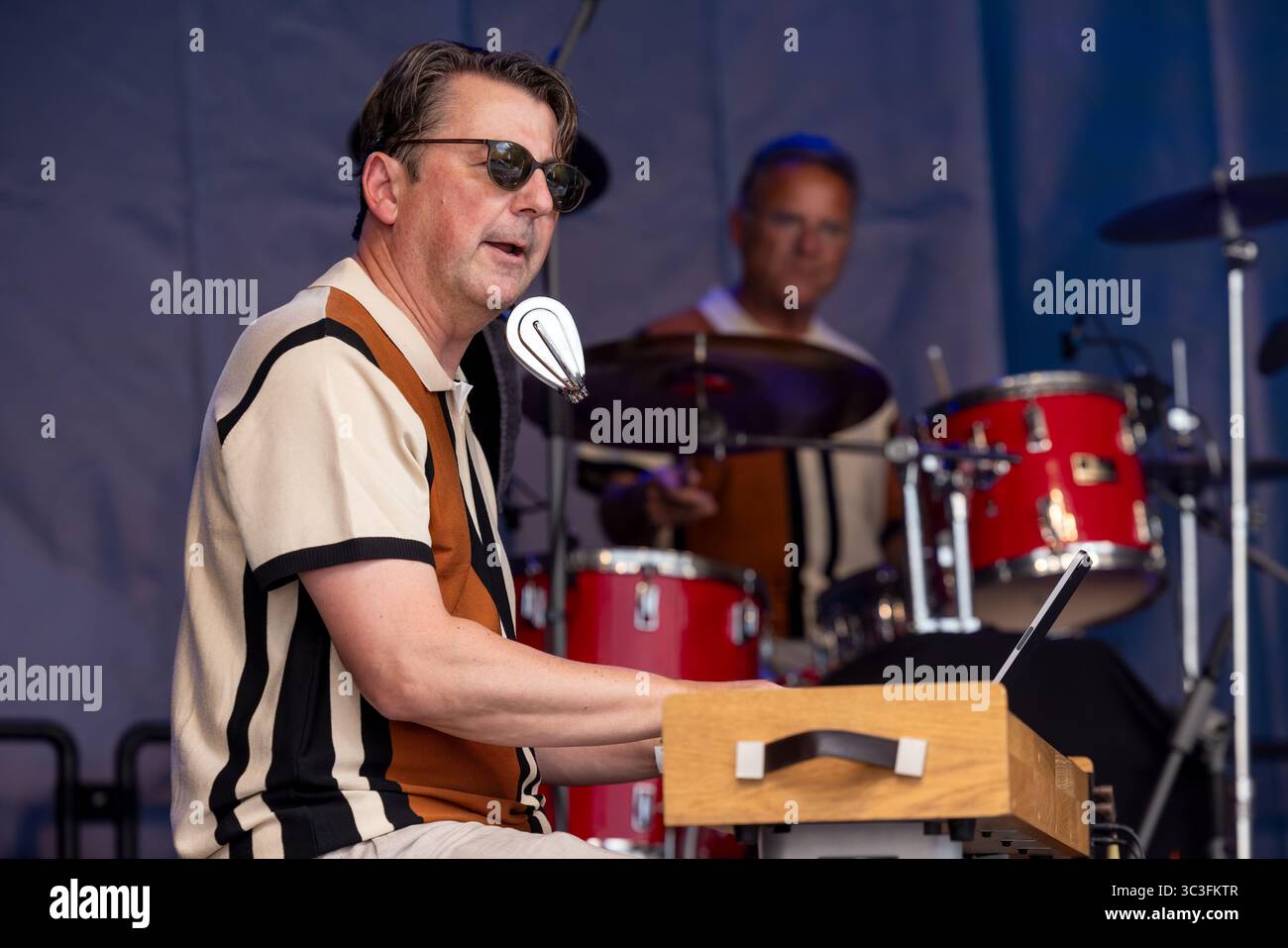 Wettenberg, Germany. 25th July, 2025. The Band Jerry Ree Lewis performs ...